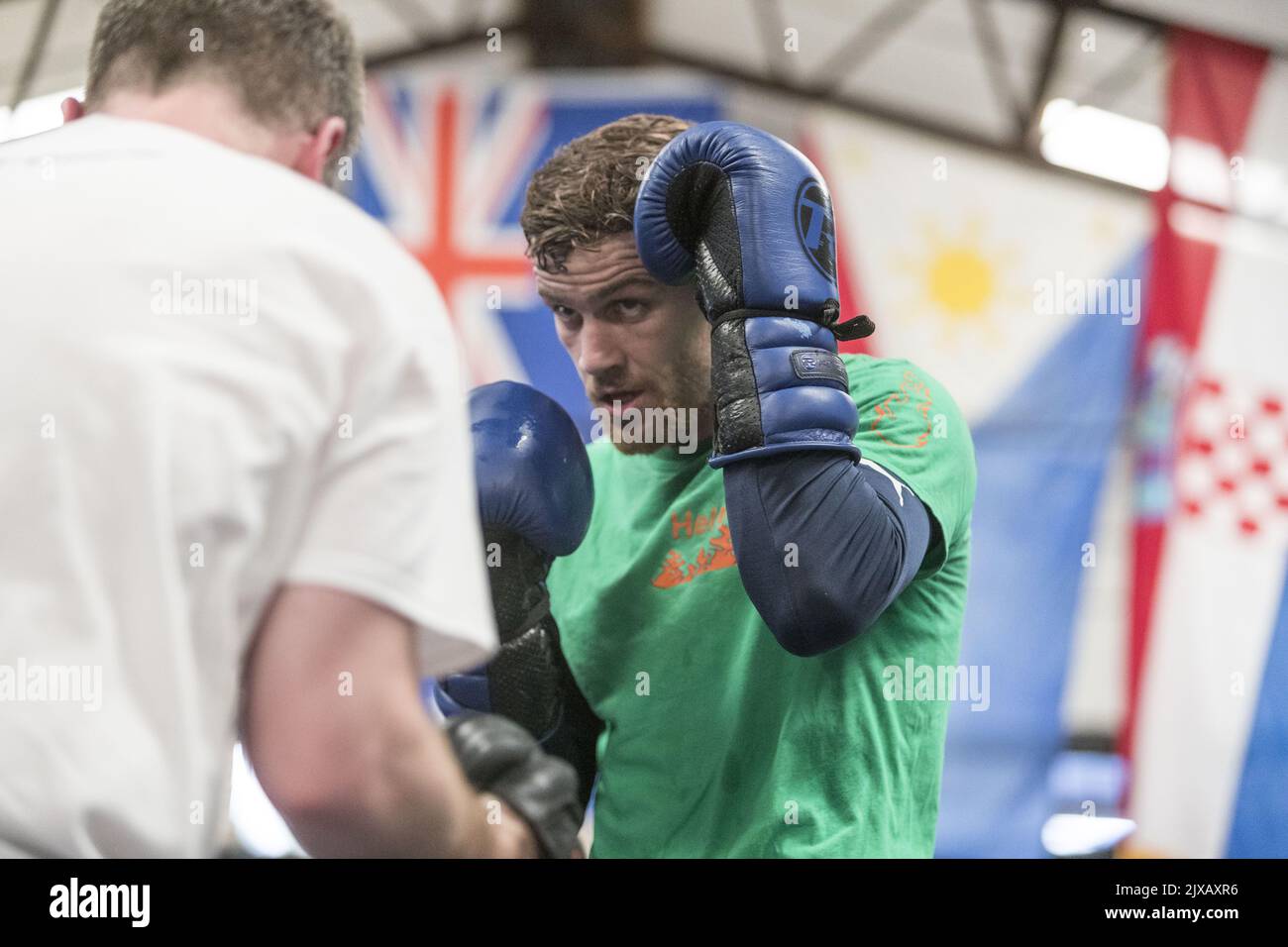 Boxer Gary Corcoran during a training session at Fortitude Boxing in ...