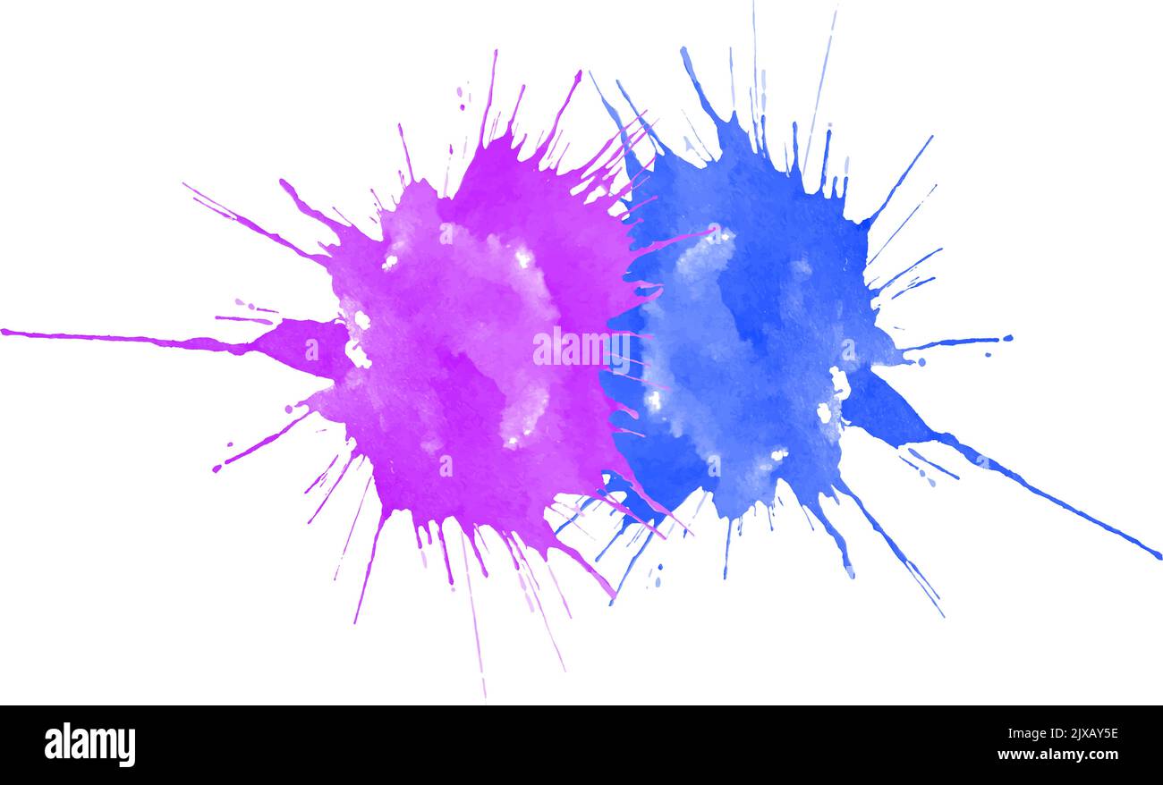 Black ink spill on white paper Stock Vector Images - Alamy