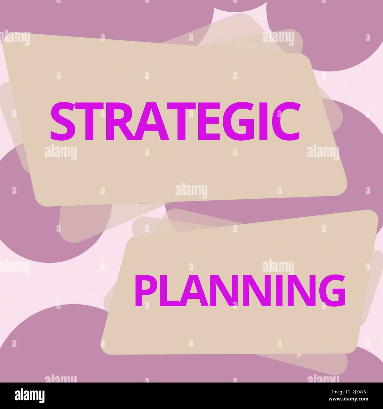 Text caption presenting Strategic PlanningOrganizational Management ...