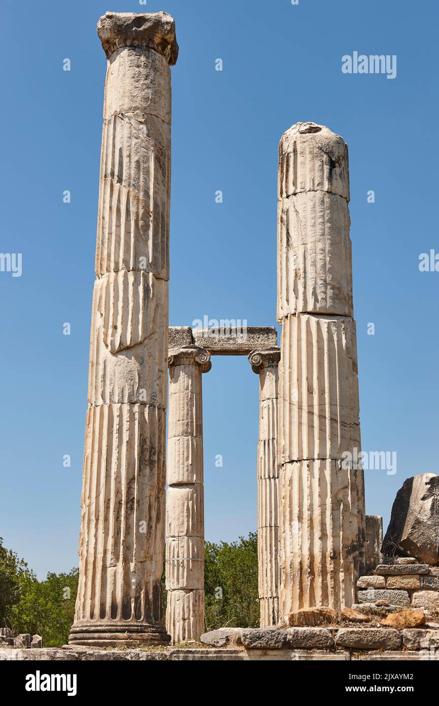 Afrodisias greek ruins in Anatolia. Ancient village in Turkey Stock ...