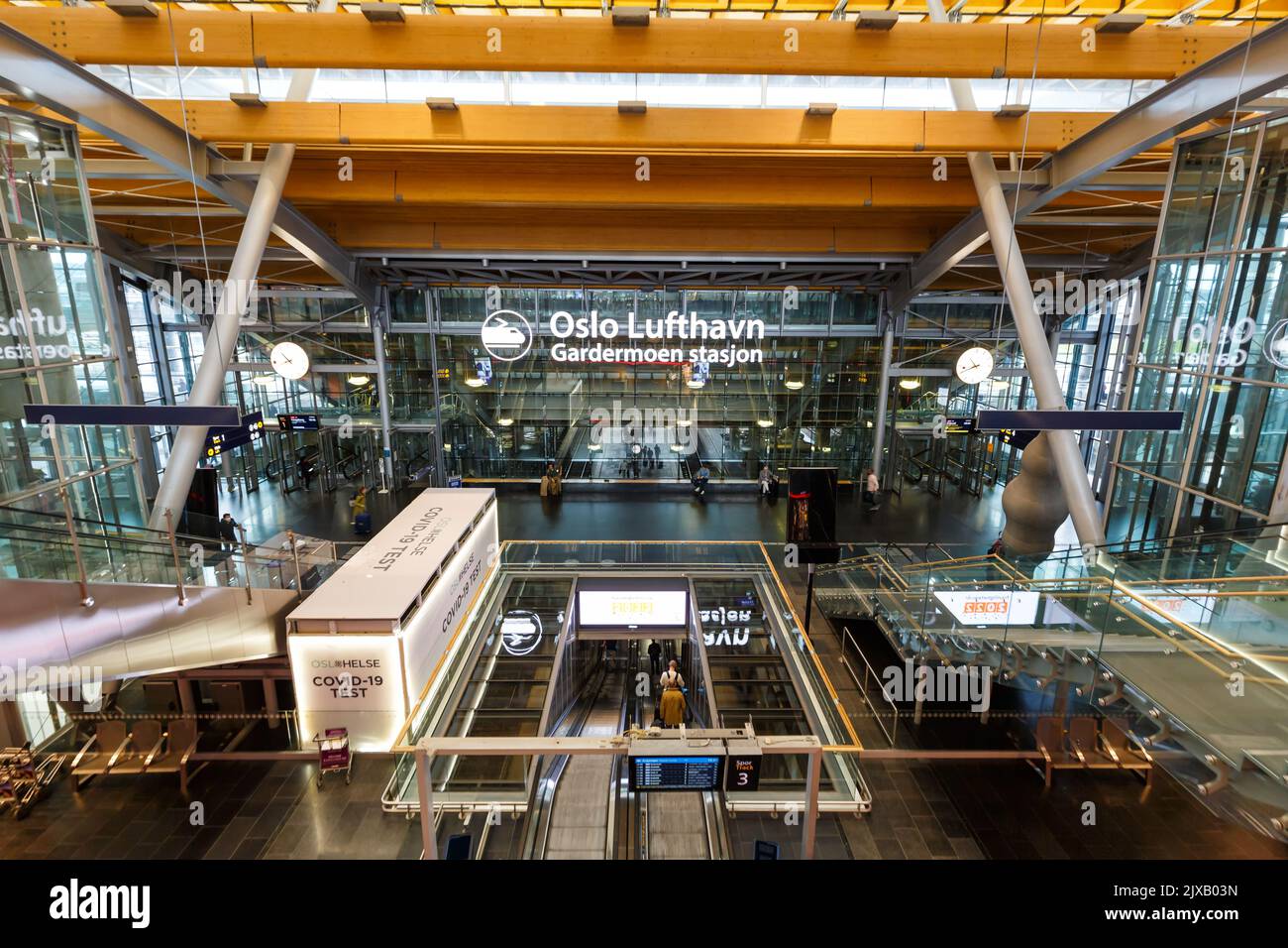Oslo, Norway - August 16, 2022: Terminal and railway station of Oslo ...