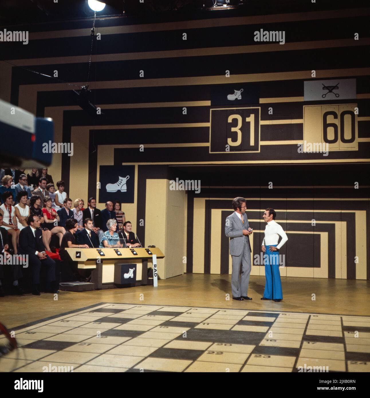 Das Kreuzworträtselspiel, Spielshow, Deutschland 1971, Moderator Dieter ...