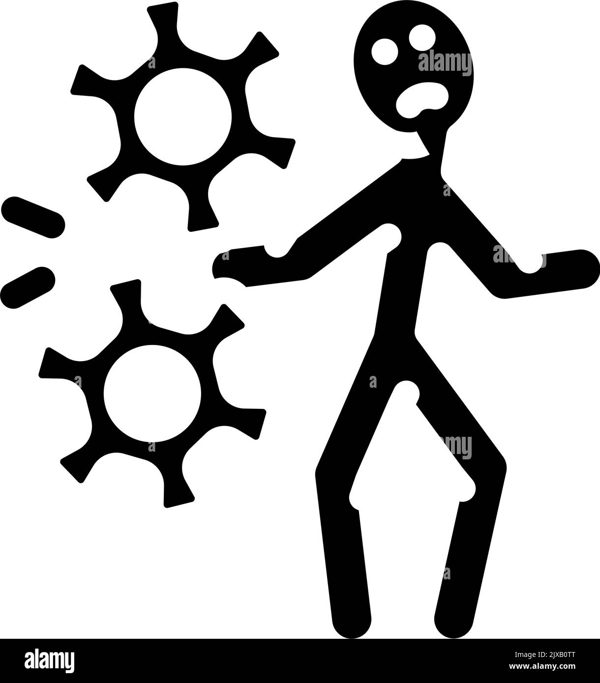 work injury accident glyph icon vector illustration Stock Vector Image ...