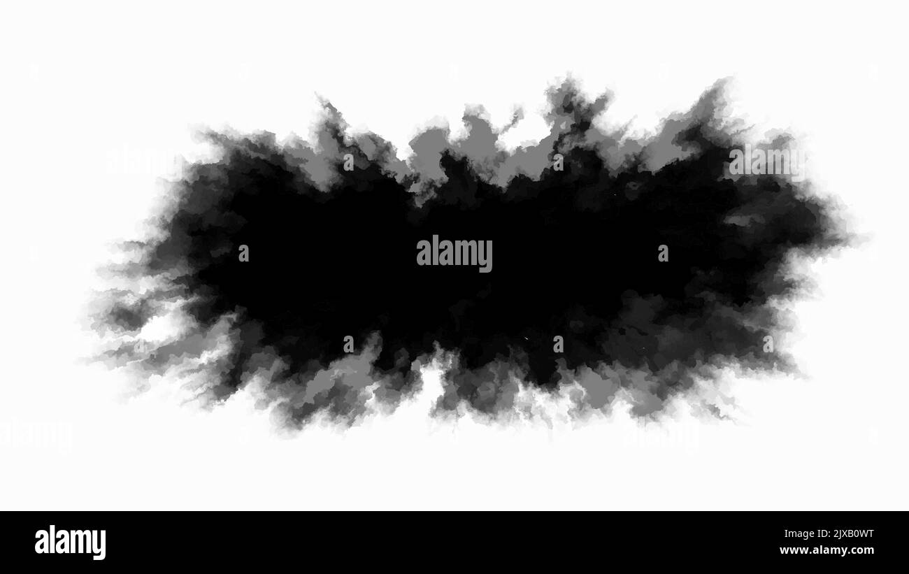 Ink drop. Round, ragged inkblot. Vector illustration Stock Vector Image ...