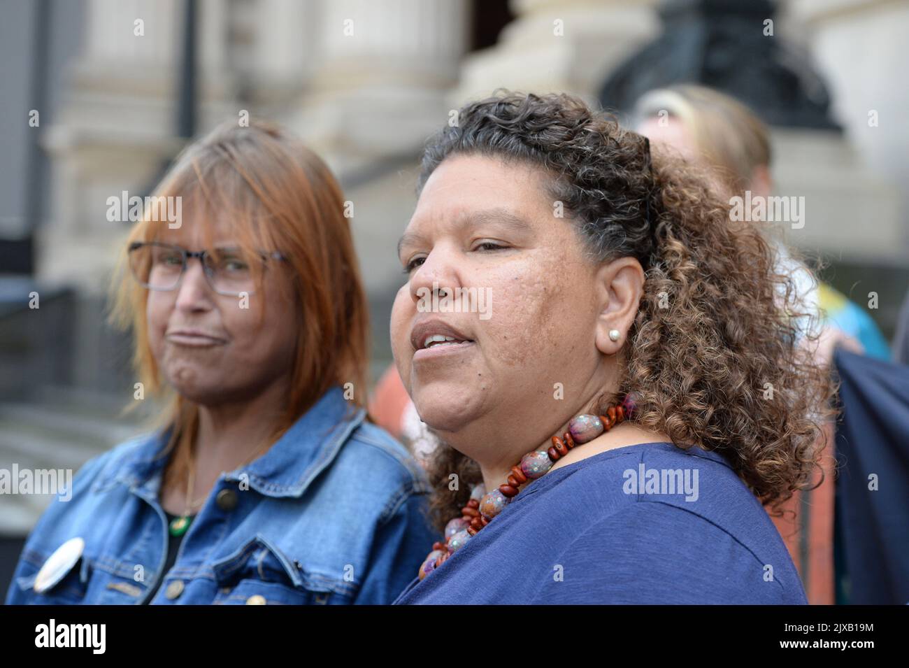 Karina (right) and Rose Lester, daughters of the late Yankunytjatjara ...