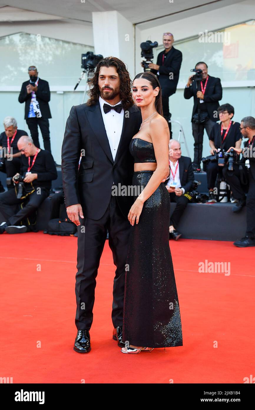 Venice, Italy. 6th Sep, 2022. Can Yaman , Francesca Chillemi 79th ...