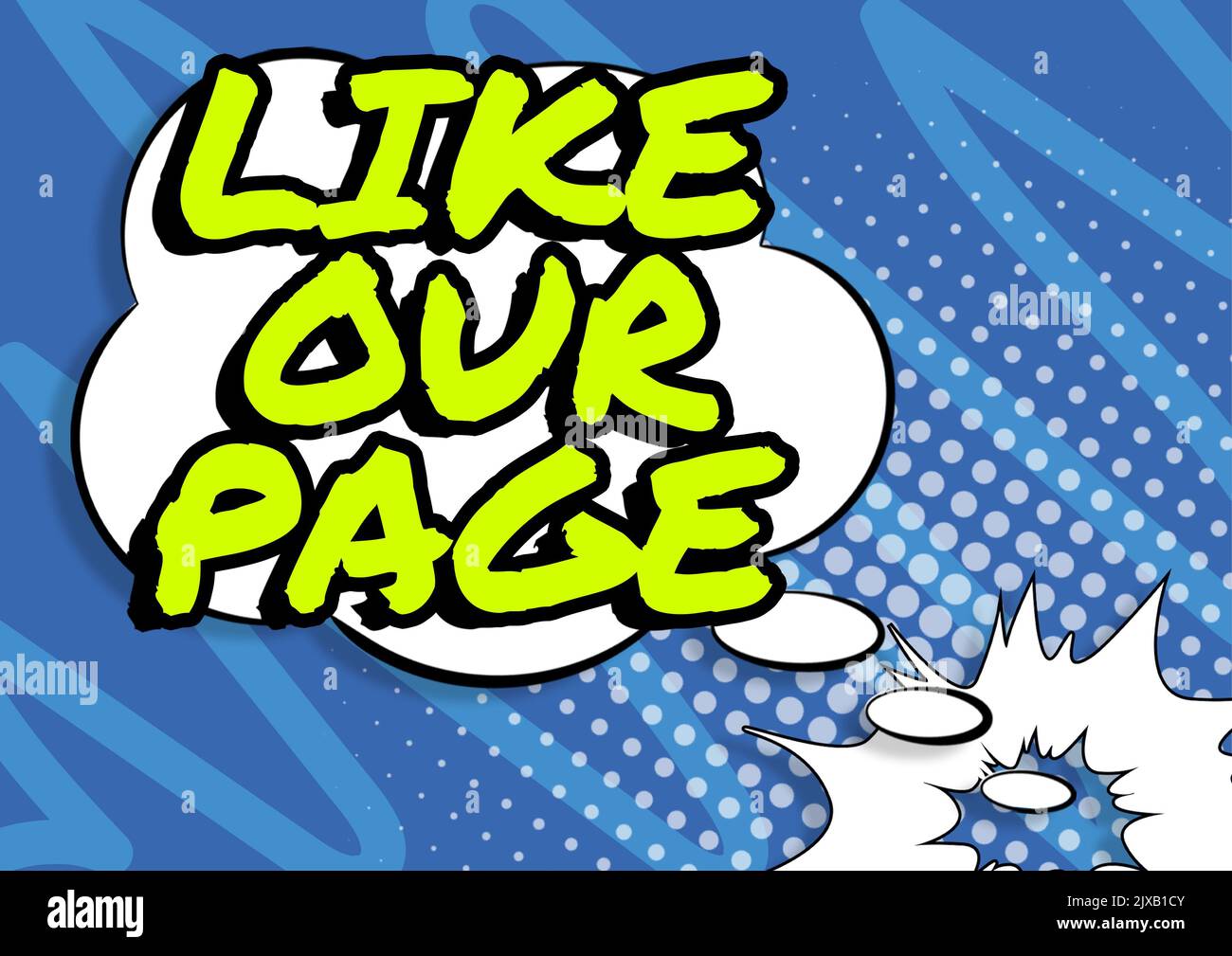 Hand writing sign Like Our Page. Internet Concept Follow us on the ...