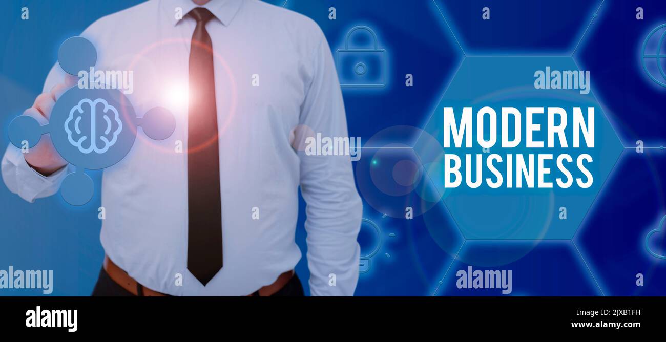 Inspiration showing sign Modern BusinessIntroduction to the philosophy ...