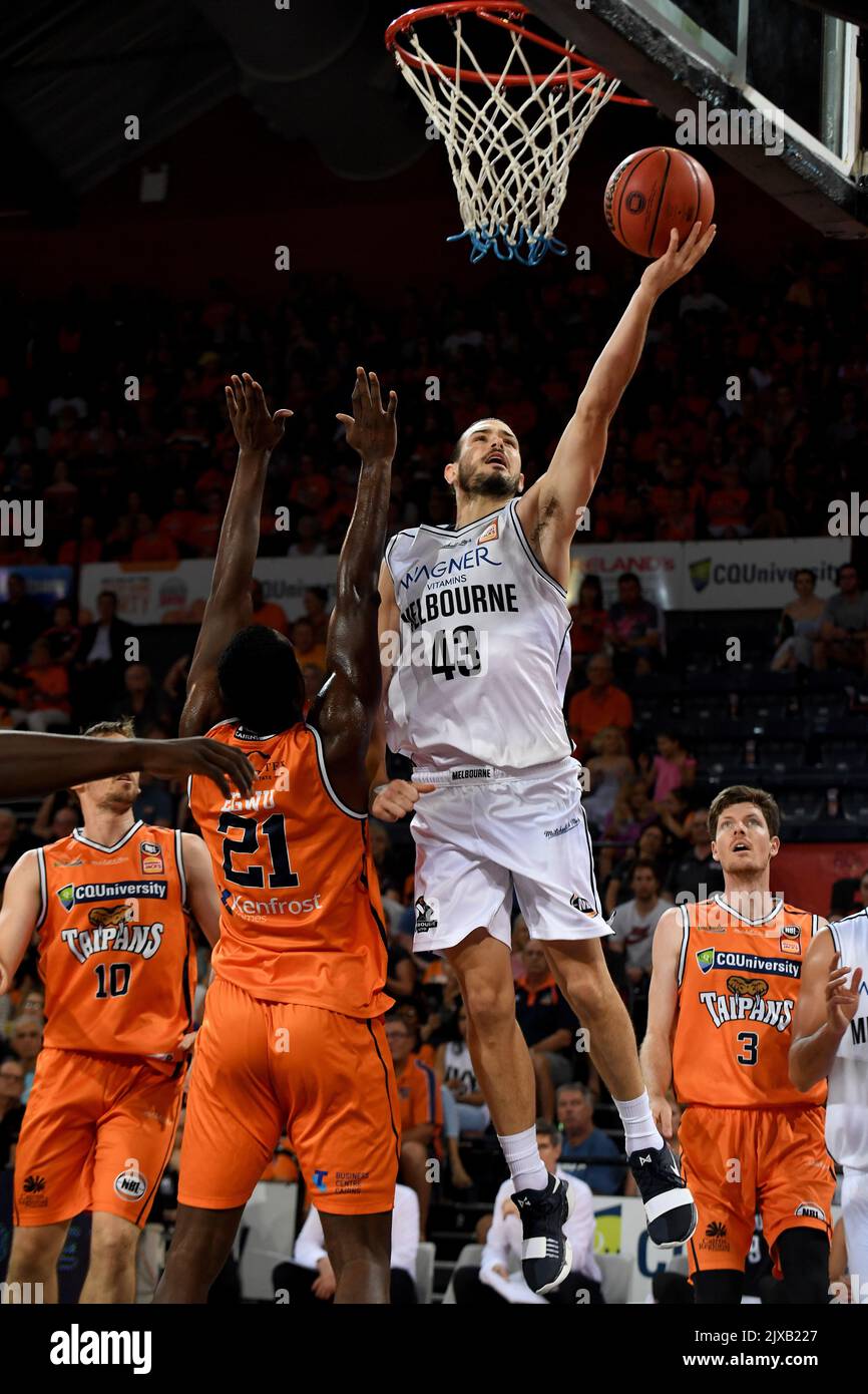 Chris Goulding of Melbourne United goes up for two during the Round 9 ...