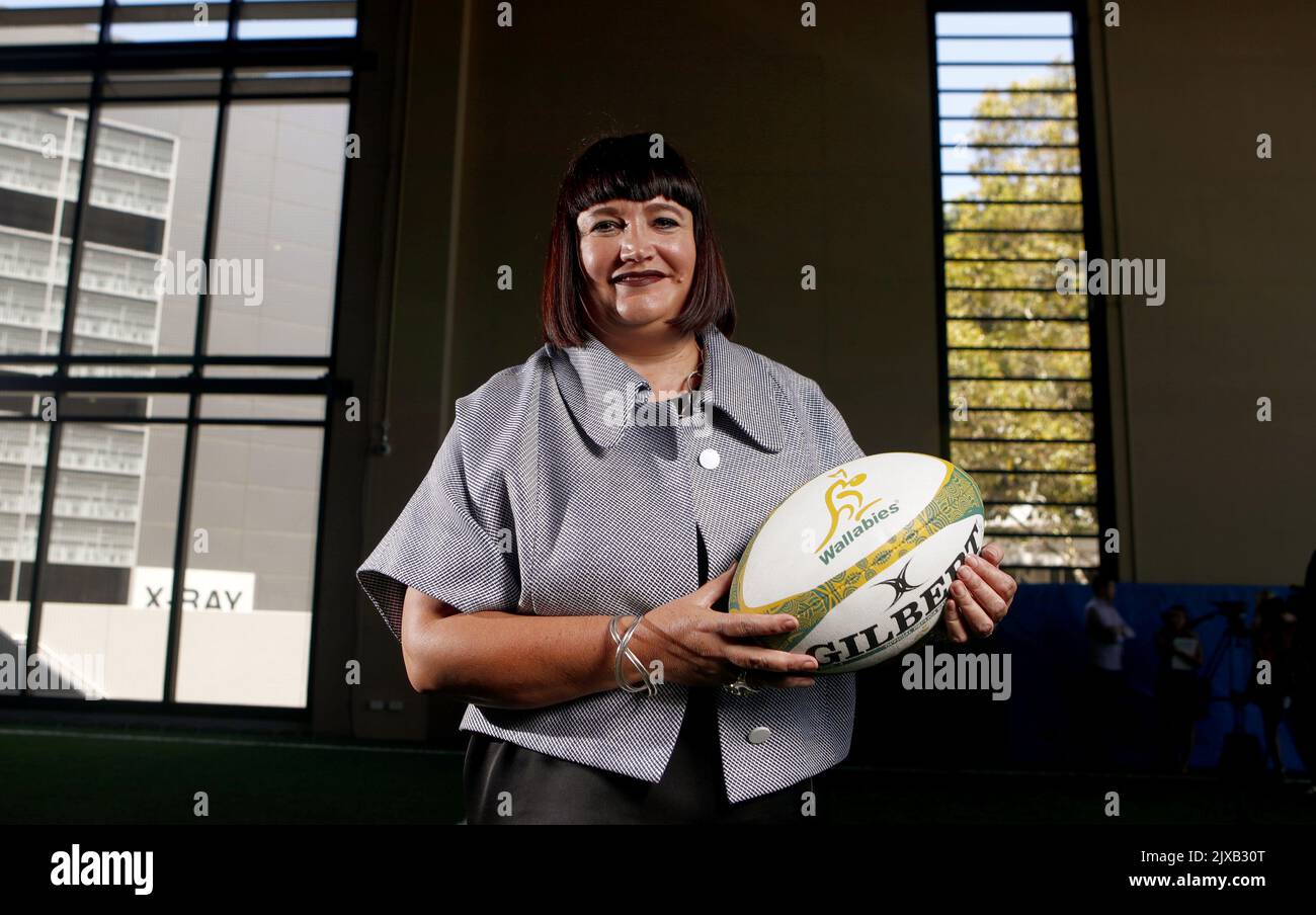 Newly appointed Rugby Australia CEO Raelene Castle poses for a ...