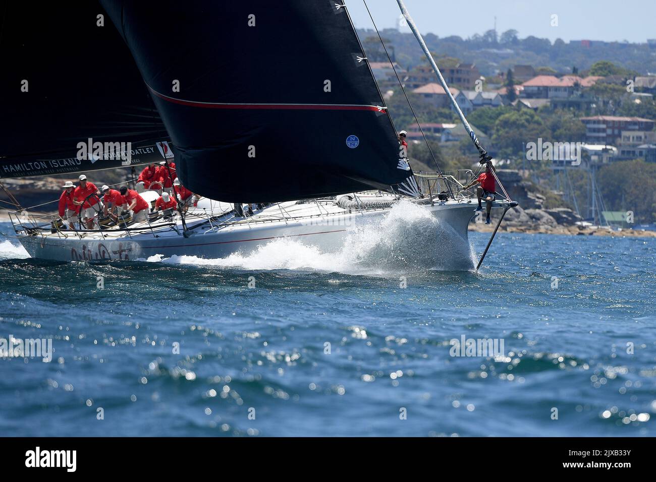 Wild Oats XI takes part in the CYCA SOLAS Big Boat Challenge in Sydney ...