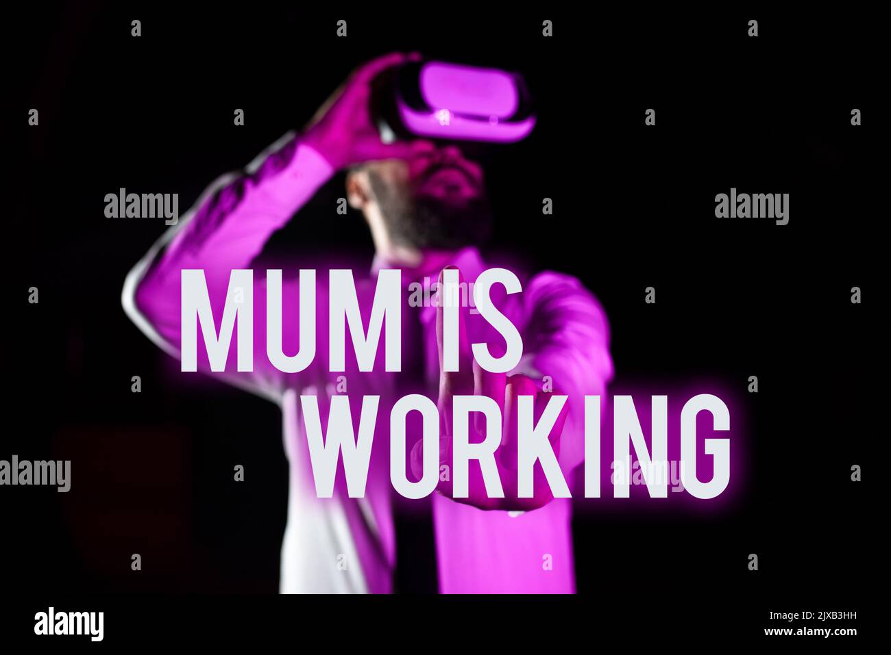 Sign displaying Mum Is WorkingFinancial Empowerment and professional ...