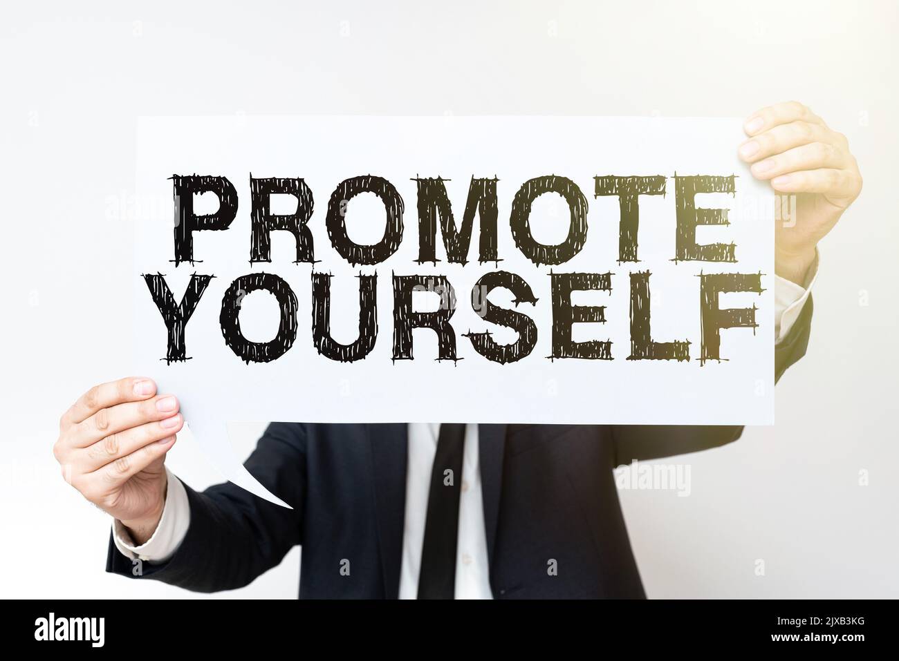 Handwriting text Promote Yourselfmarket and introduce to others ...