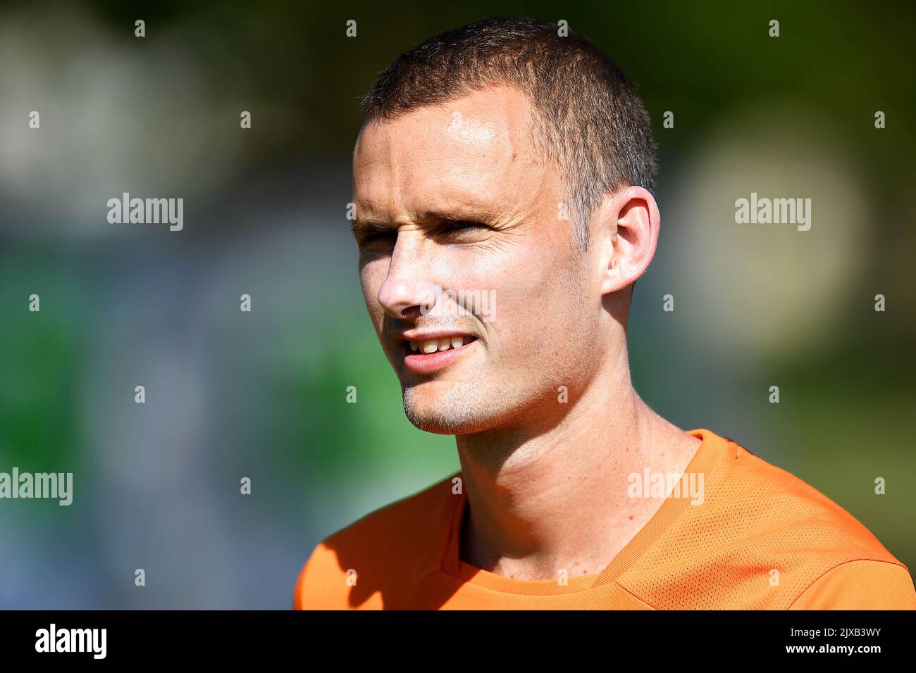 Daniel Bowles is seen during a Brisbane Roar training session at ...