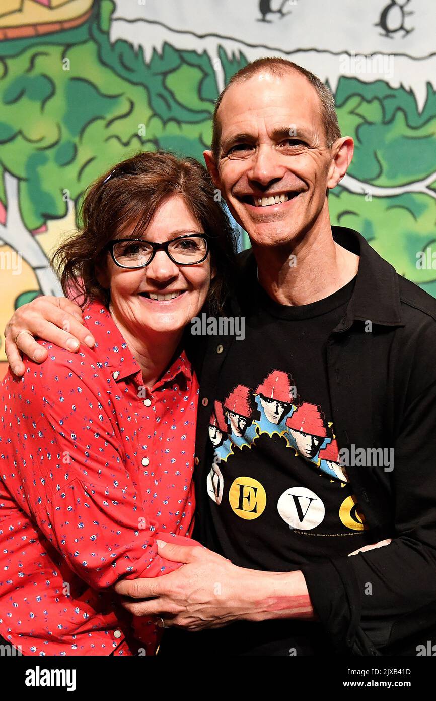 Editor Jill Griffiths and Treehouse series author Andrew Griffith pose ...