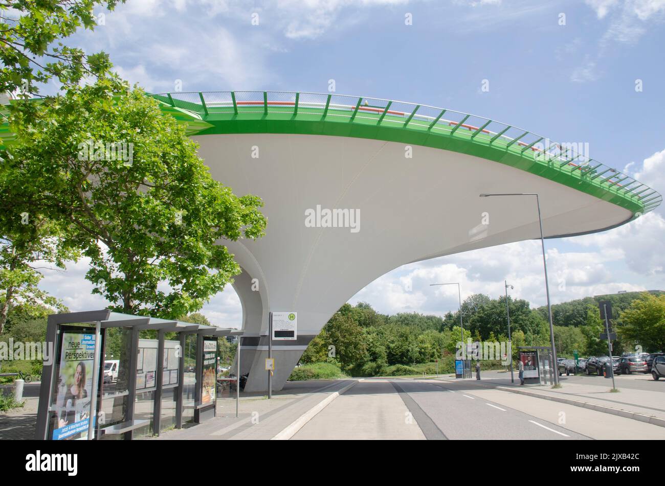 aachen july 2020: At the main entrance of the RWTH Klinikum Aachen, the ...