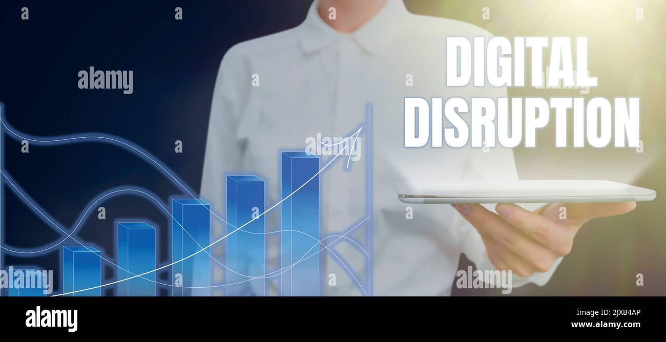 Inspiration showing sign Digital DisruptionChanges that affect ...