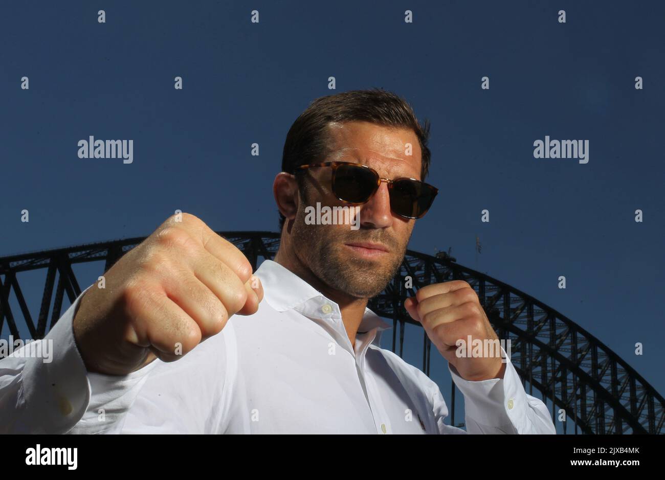 UFC middleweight Luke Rockhold poses for a photograph in Sydney ...
