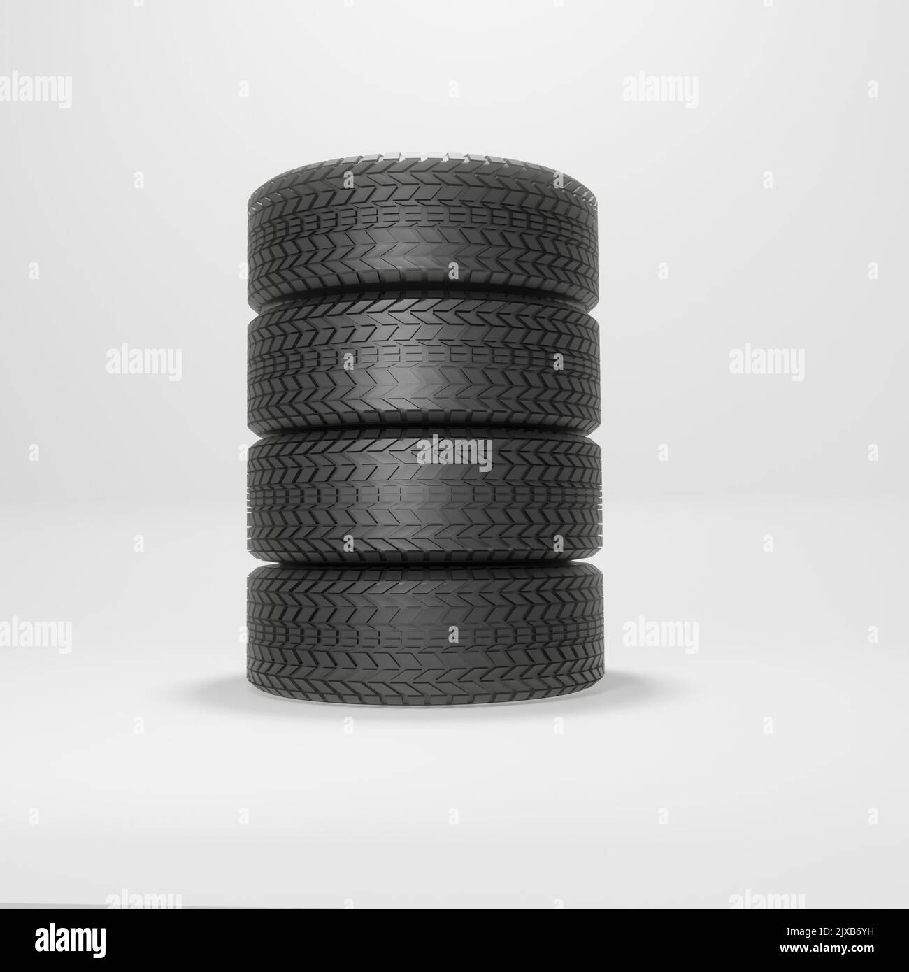 Car tires realistic 3d design Stock Photo - Alamy
