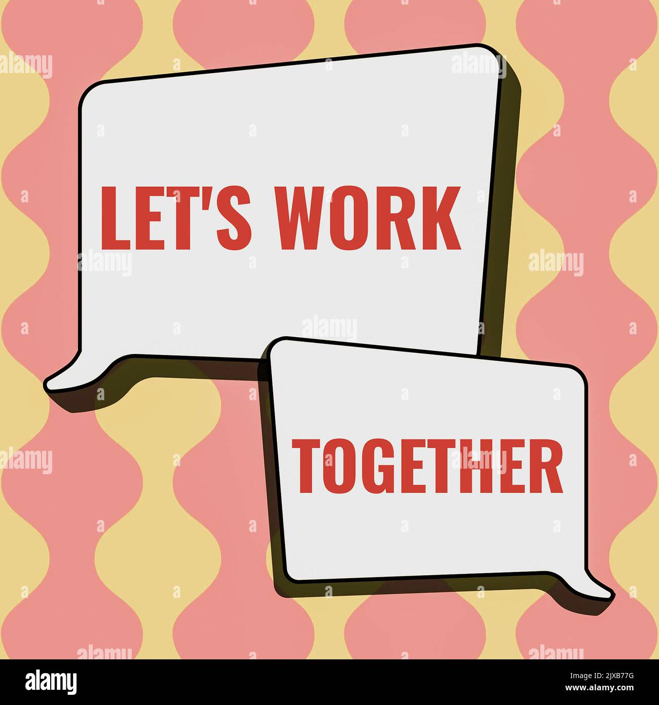 Inspiration showing sign Let S Is Work Together. Business overview ...