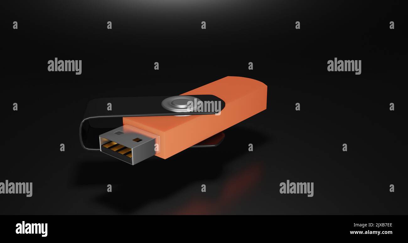 USB drive mock up 3d rendering image Stock Photo - Alamy