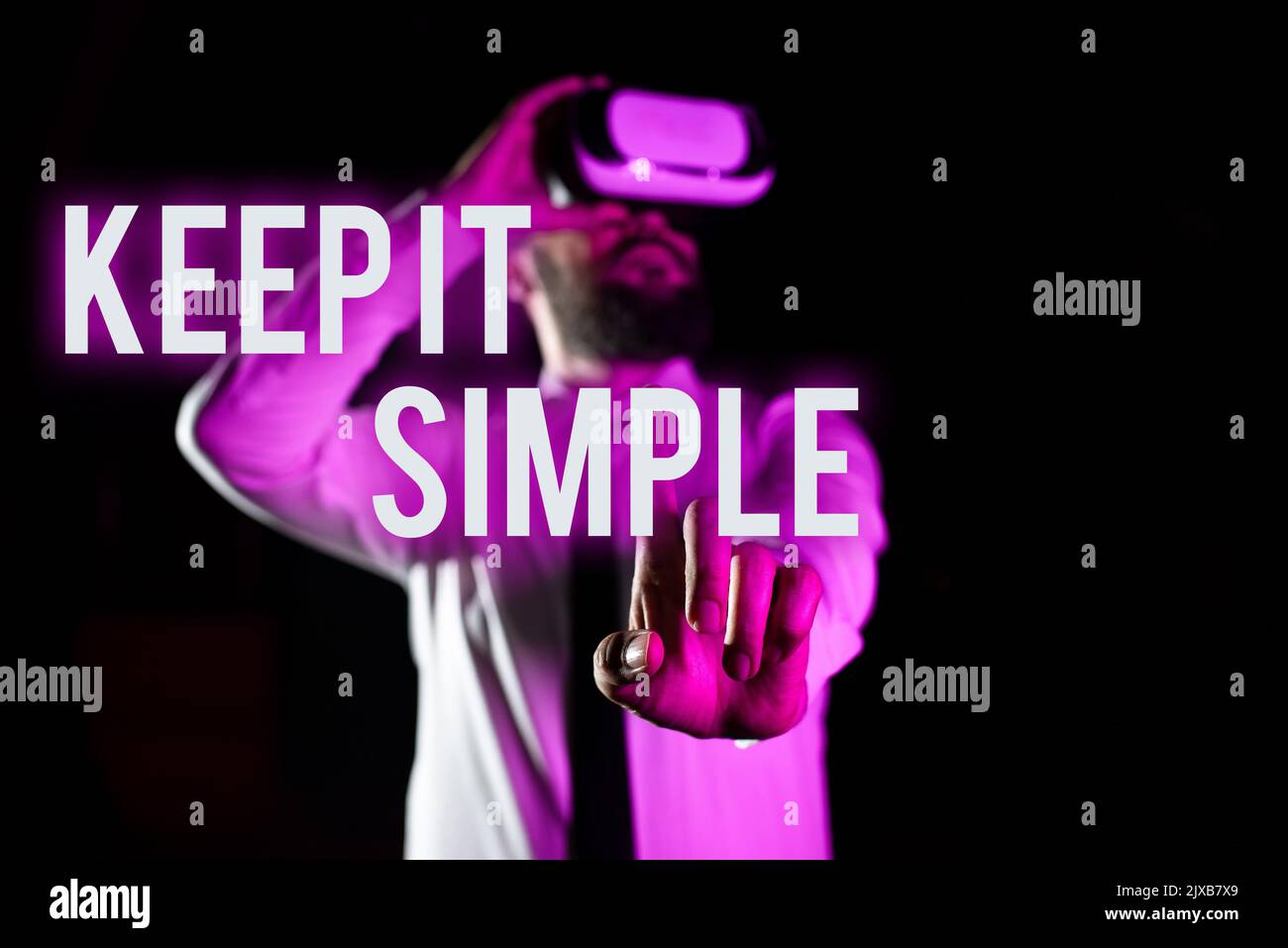 Writing displaying text Keep It SimpleRemain in the simple place or ...