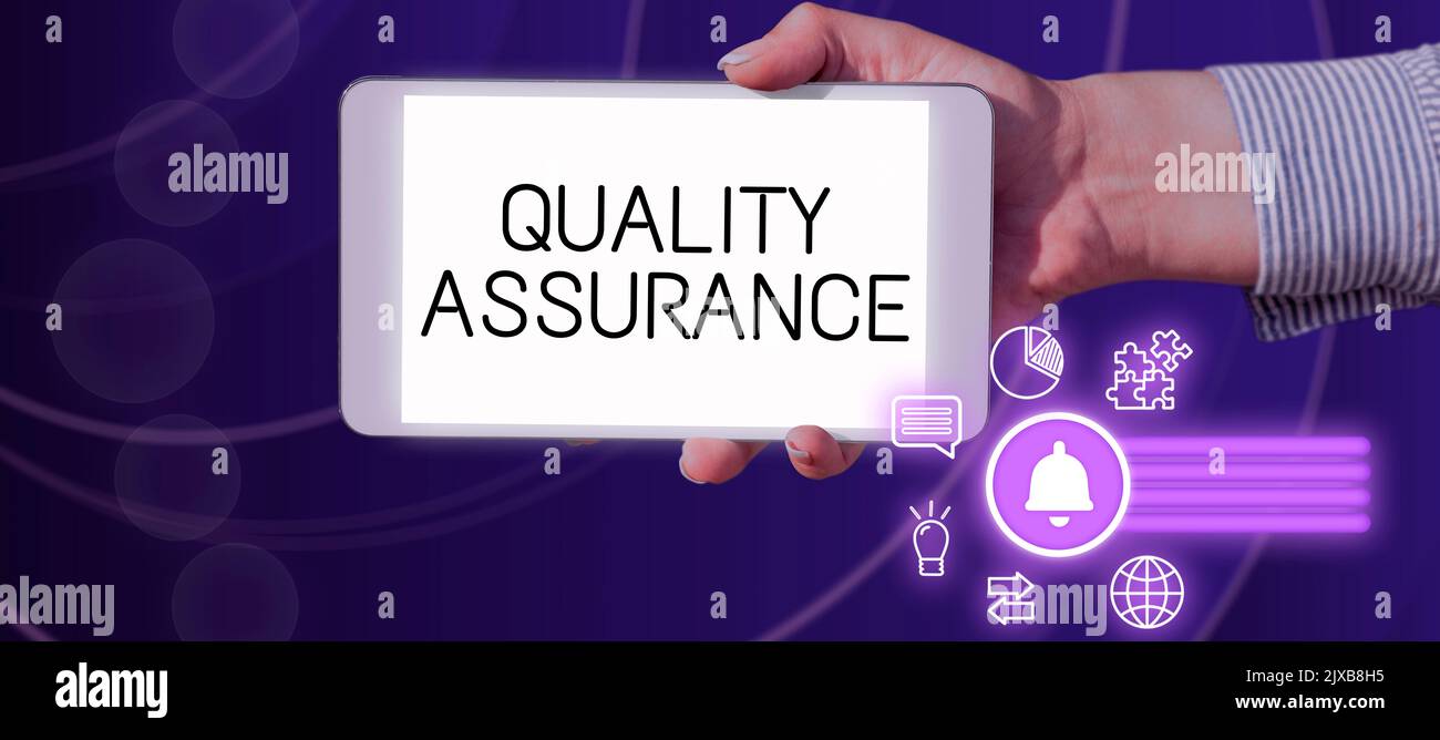 Conceptual display Quality AssuranceEnsures a certain level of quality ...