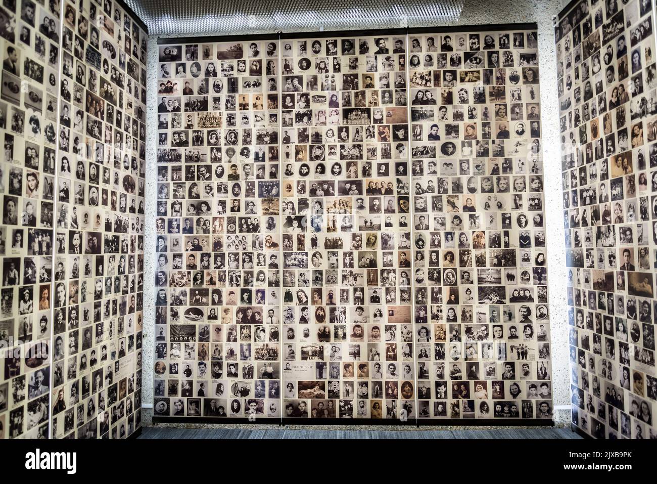 Wall with the photographs of the disappeared, Memorial de la Shoah is ...