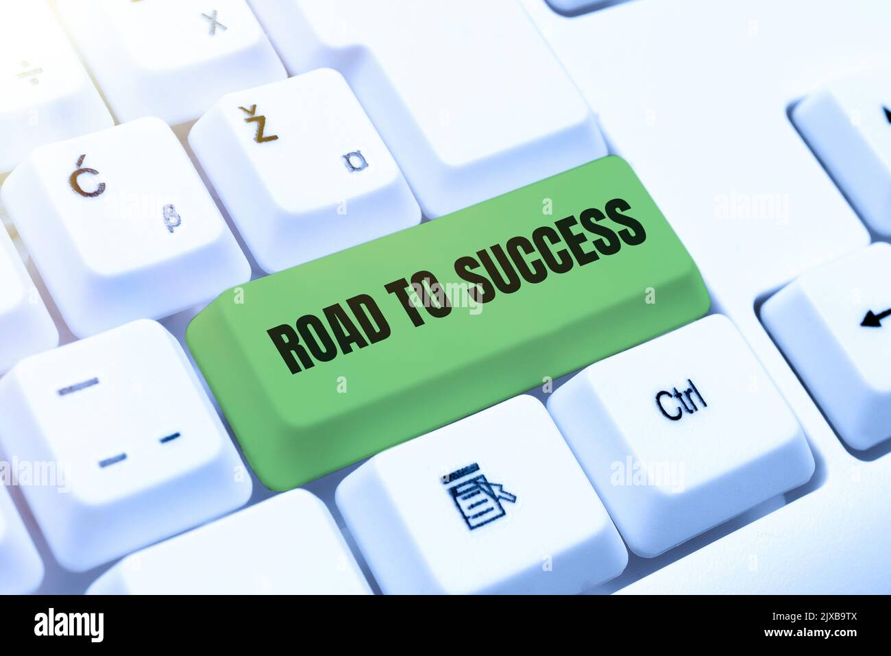 Conceptual display Road To Successstudying really hard Improve yourself ...