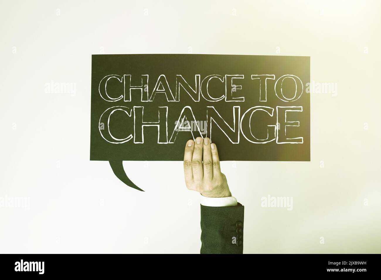 Text showing inspiration Chance To ChangeThe opportunity for ...