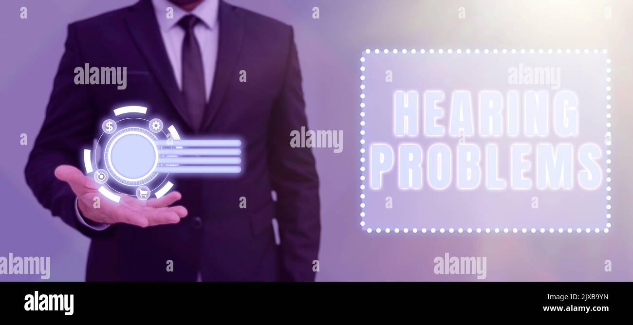 Conceptual caption Hearing Problemsis partial or total inability to ...