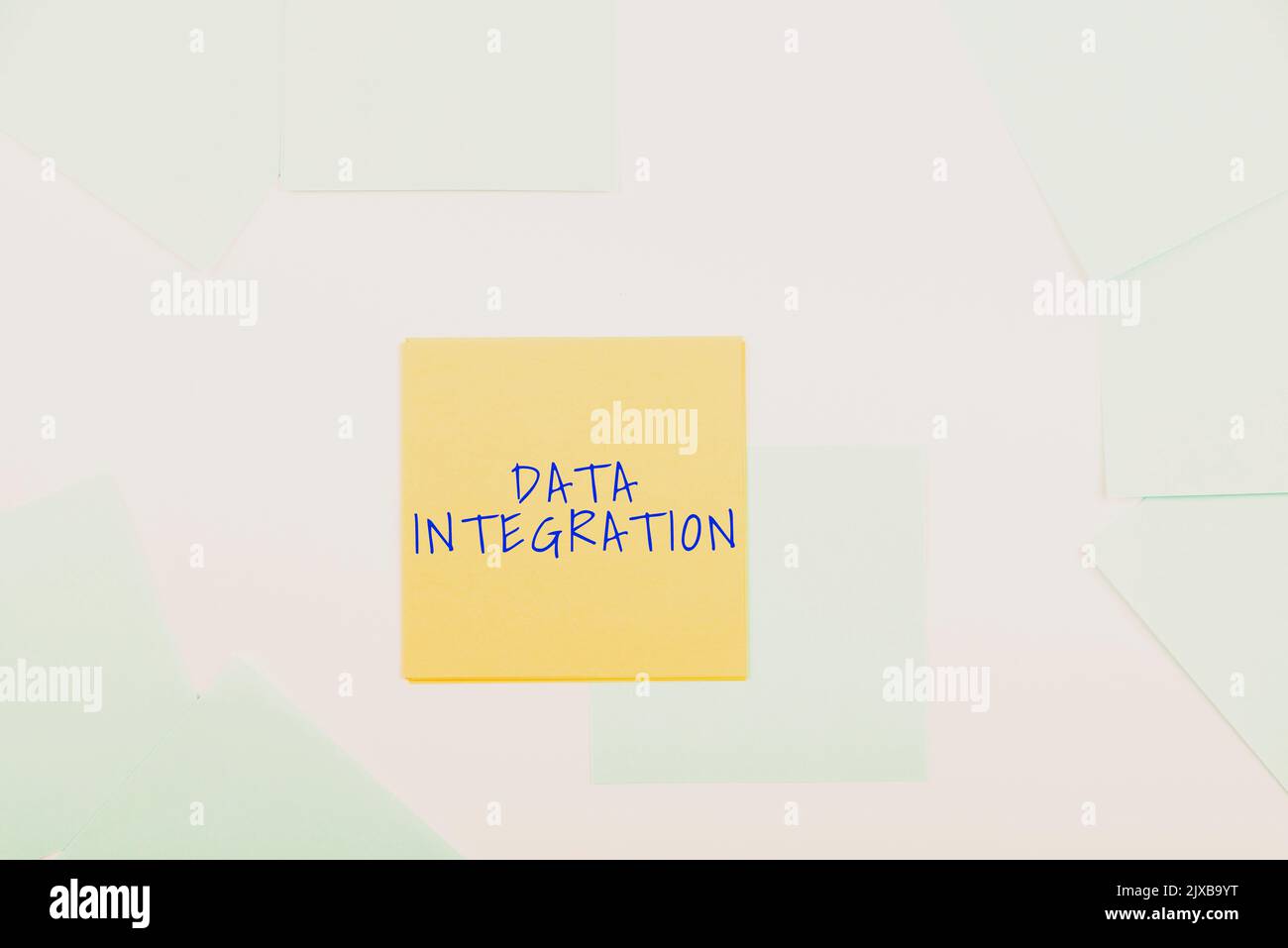 Sign Displaying Data Integrationcombination Of Technical And Business Processes To Combine