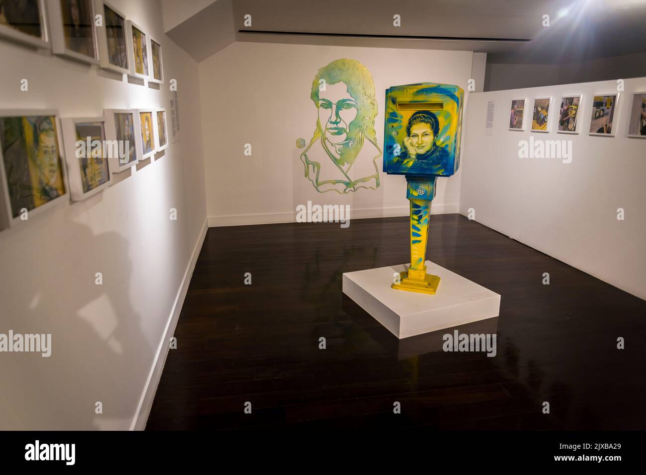 Exhibition With A Postbox In The Memorial De La Shoah Is The Holocaust