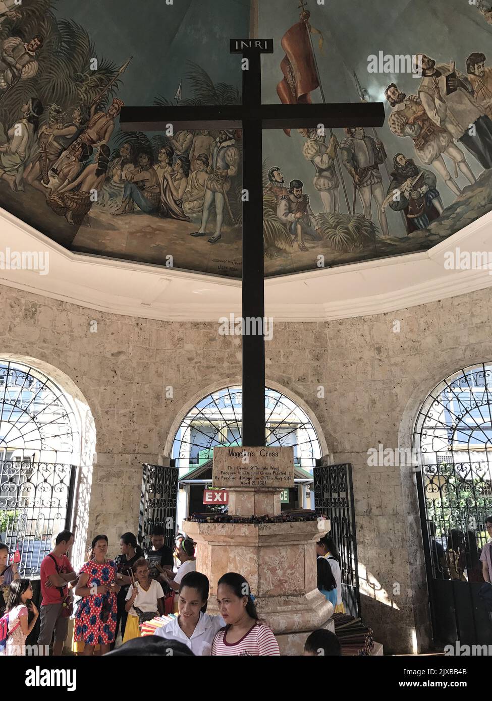 Magellan's Cross, which is a replica of a cross claimed to be planted ...