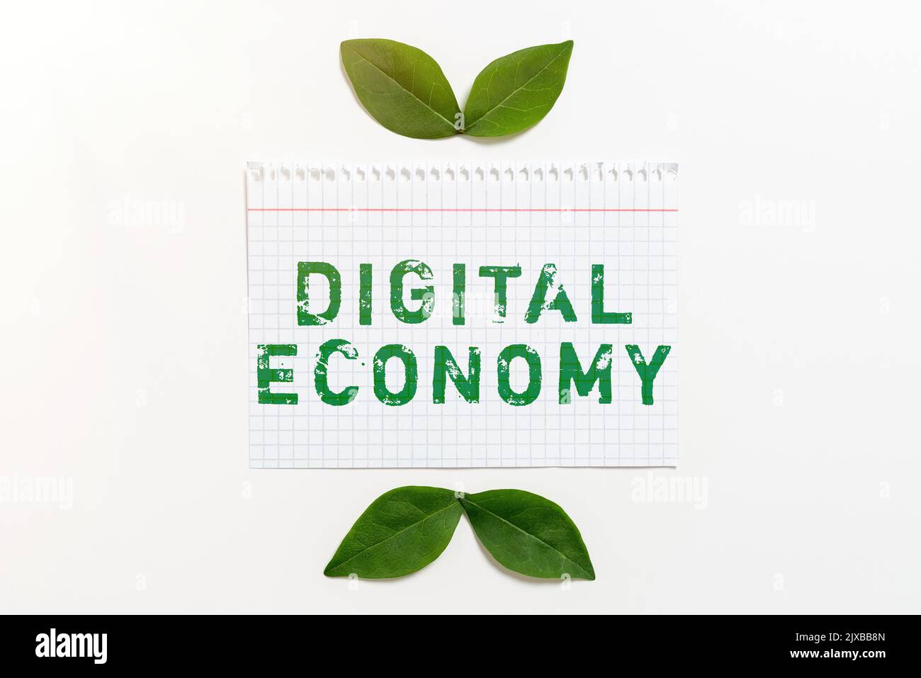 Hand writing sign Digital Economyworldwide network of economic ...