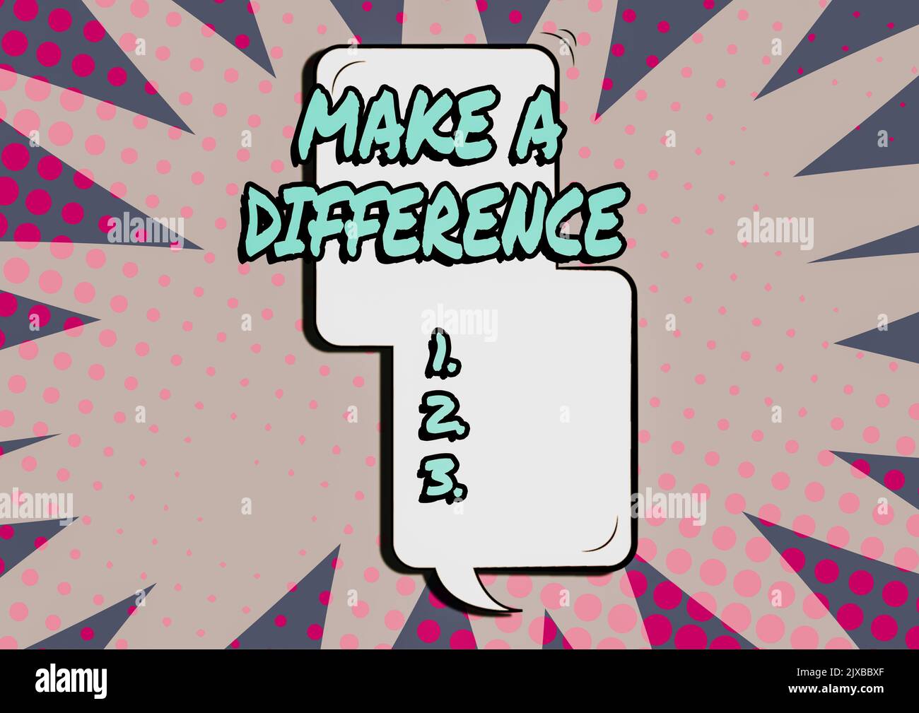 Hand writing sign Make A DifferenceMark an effect on a person or ...