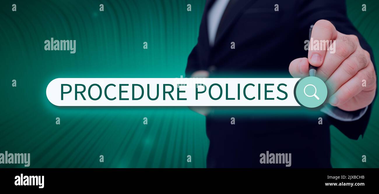 Text showing inspiration Procedure PoliciesSteps to Guiding Principles ...