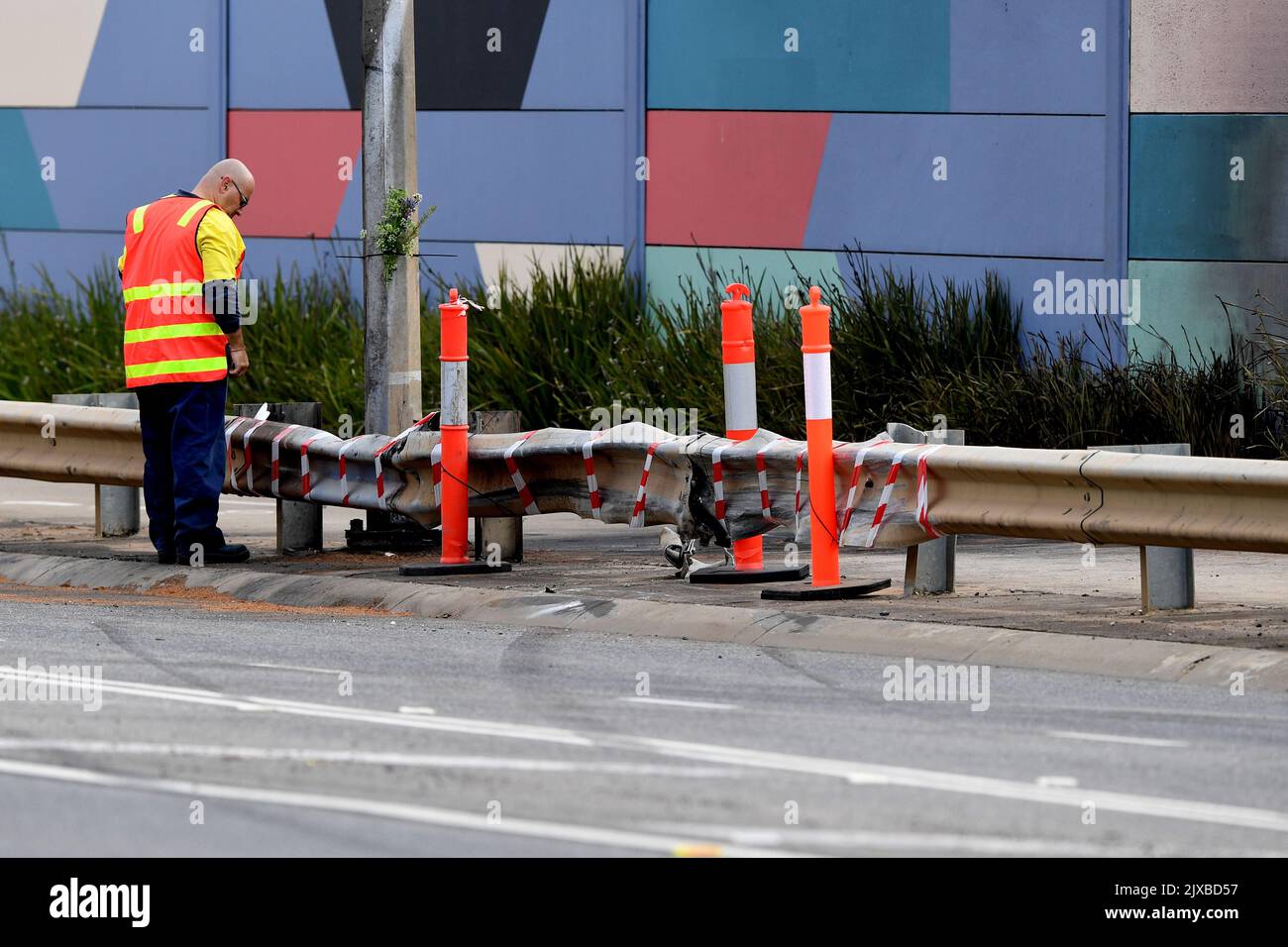 The scene where two cars collided on Christmas Eve killing three people ...