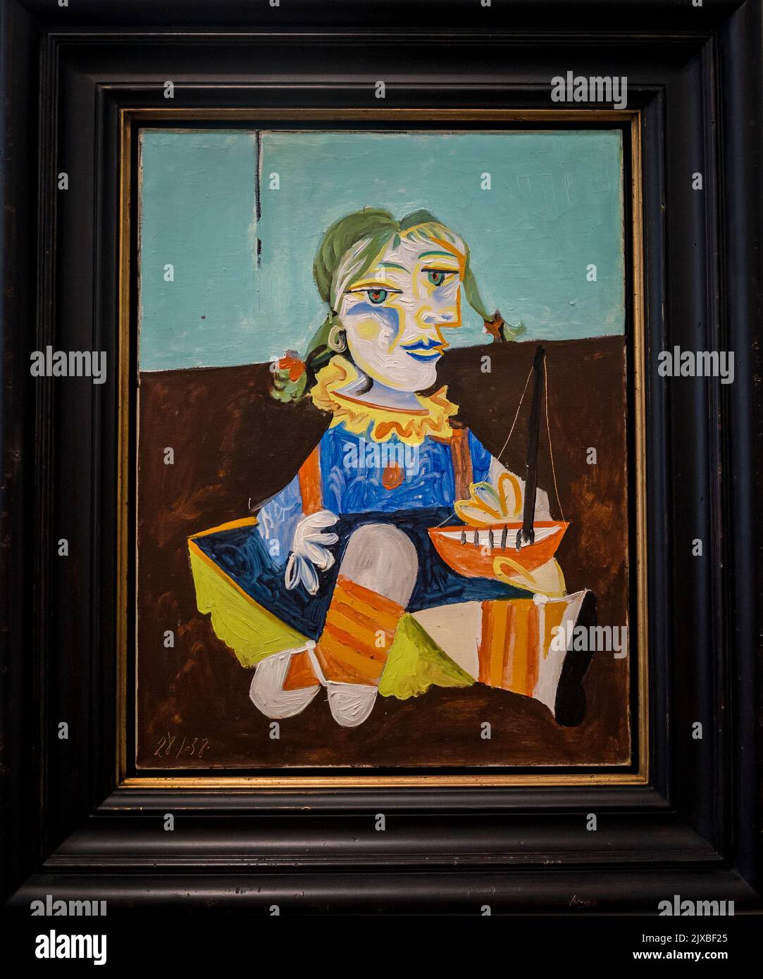 Maya with boat painting, Maya Ruiz-Picasso, Daughter of Pablo ...