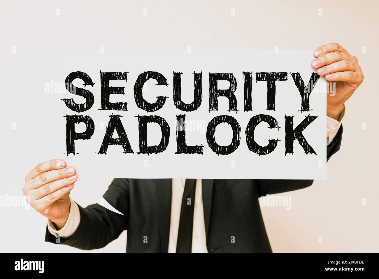 Conceptual display Security Padlockhardened steel body and double ...