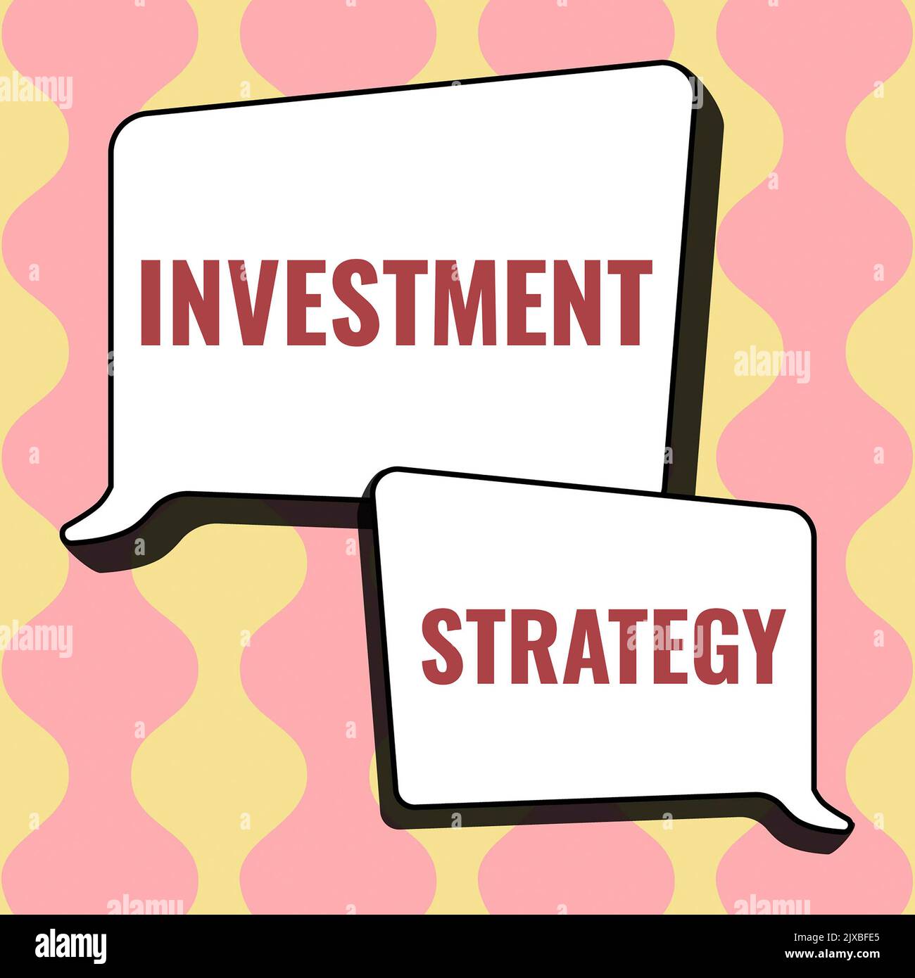 Sign displaying Investment Strategy. Business concept Set of Rules ...