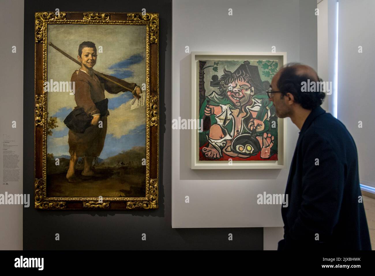 Ribera's painting 'Lame Child' (17th century) and Piccasso's 'El Bobo ...