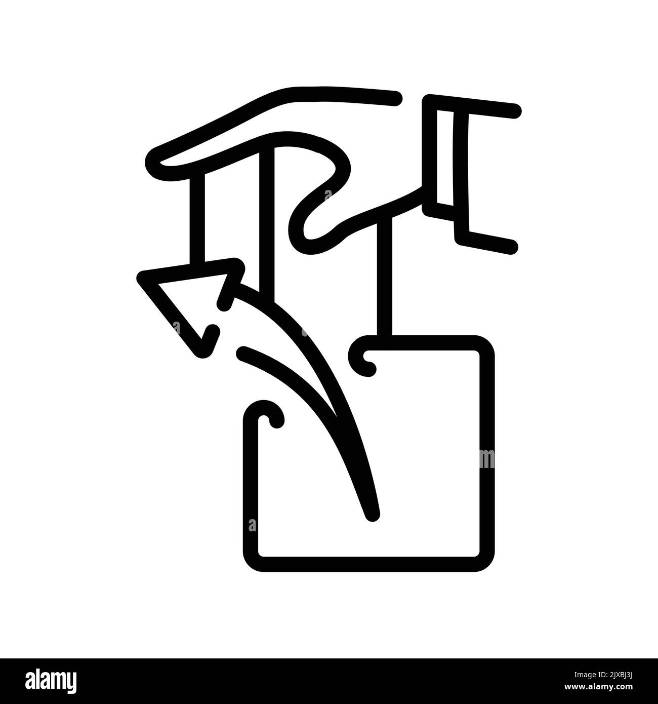Link manipulation olor line icon. Pictogram for web page Stock Vector ...