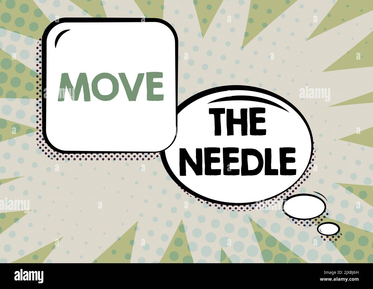 Hand writing sign Move The NeedleMake a noticeable difference in ...