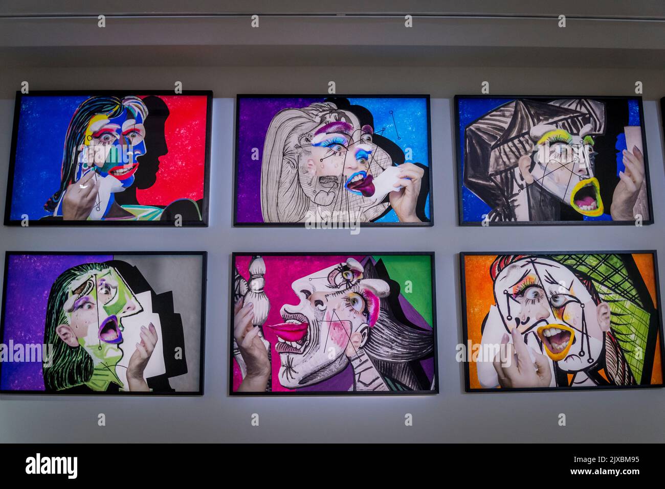 'Weeping Women are angry' photographic montage by Orlan, Picasso Museum ...