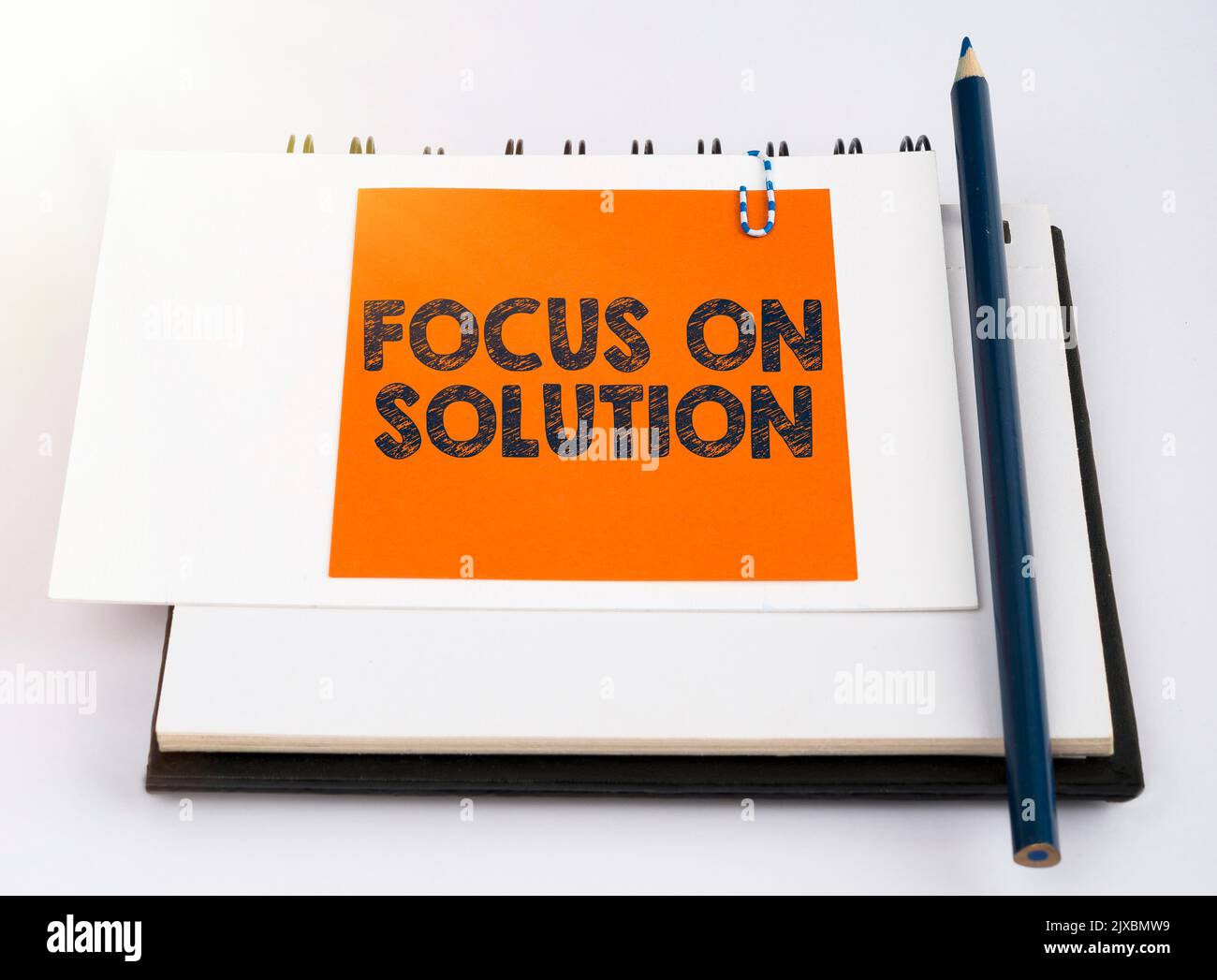 Sign displaying Focus On SolutionGive full attention on dealing answer ...