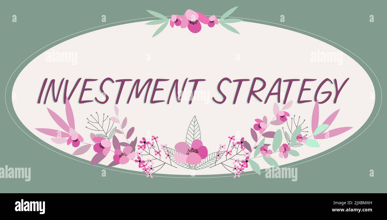 Conceptual display Investment Strategy. Word Written on Set of Rules ...