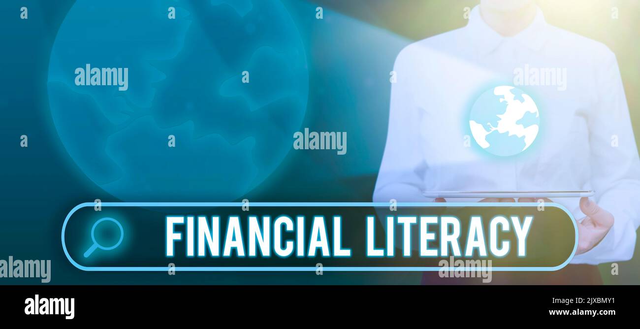 Handwriting text Financial LiteracyUnderstand and knowledgeable on how ...