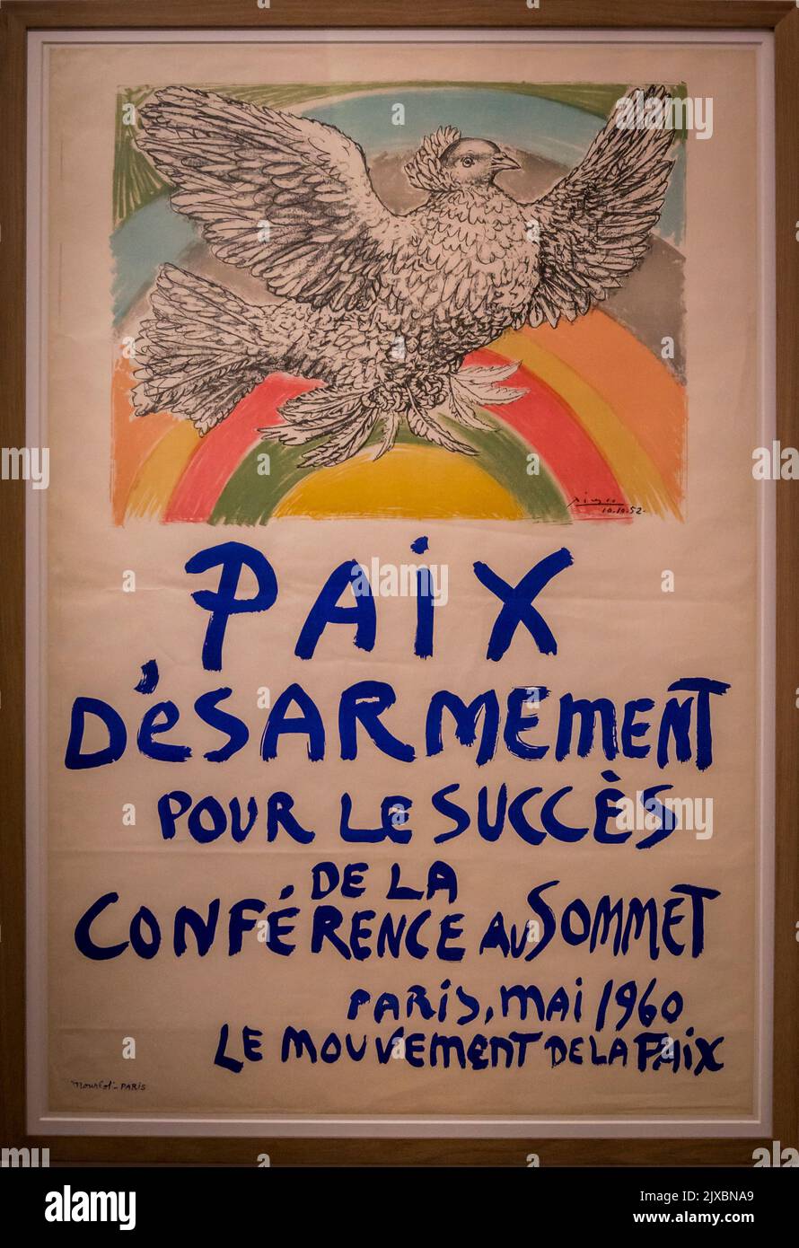 Peace Movement poster, 1960, by Picasso, Picasso Museum, an art gallery ...