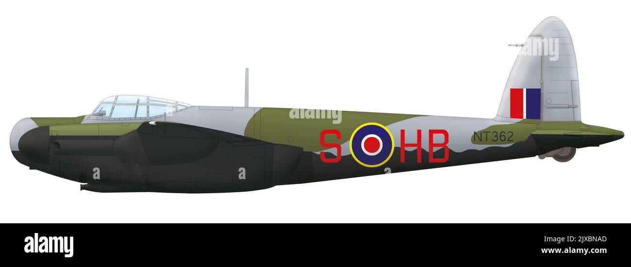De Havilland Mosquito NF Mk XXX (NT362, HB-S) of the 239th Squadron RAF ...